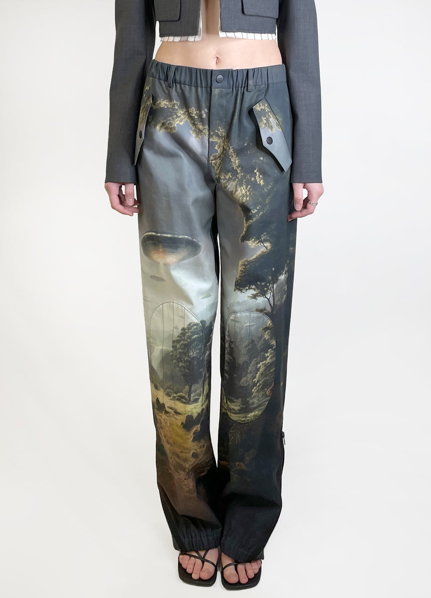 Alien Printed Pants in Alien Multi Print