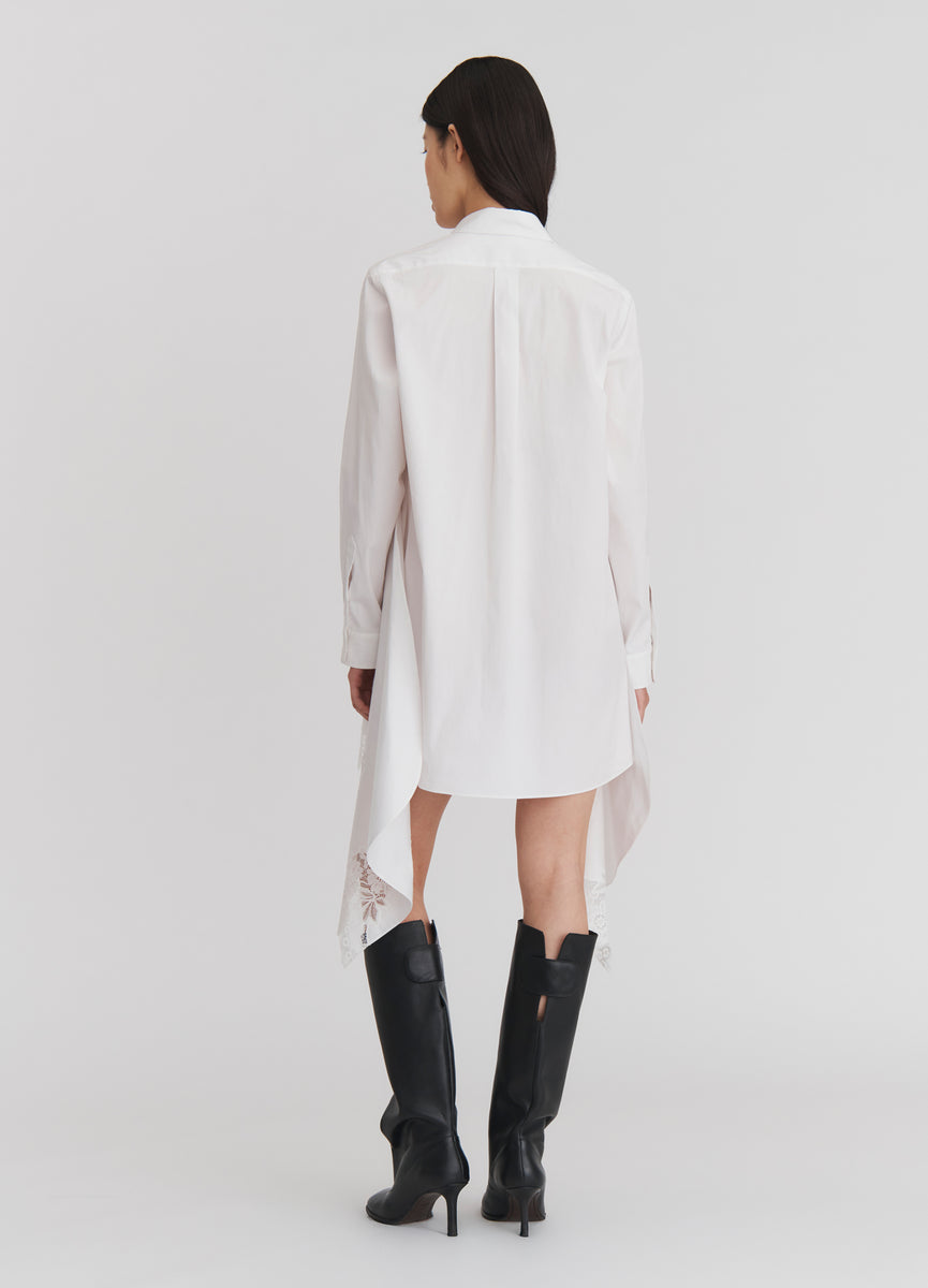 Lace Cascade Shirt in Ivory